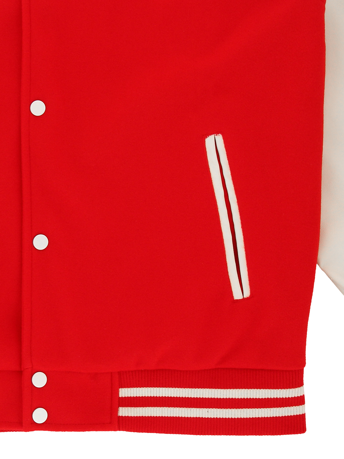 Red Plain Varsity Jacket | The Gateways